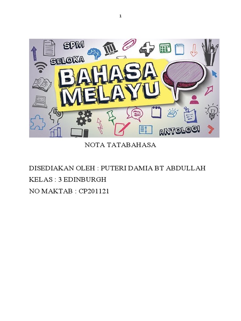 Maksud dan Jenis Kata dalam Bahasa Melayu | PDF | Seni & Disiplin Bahasa