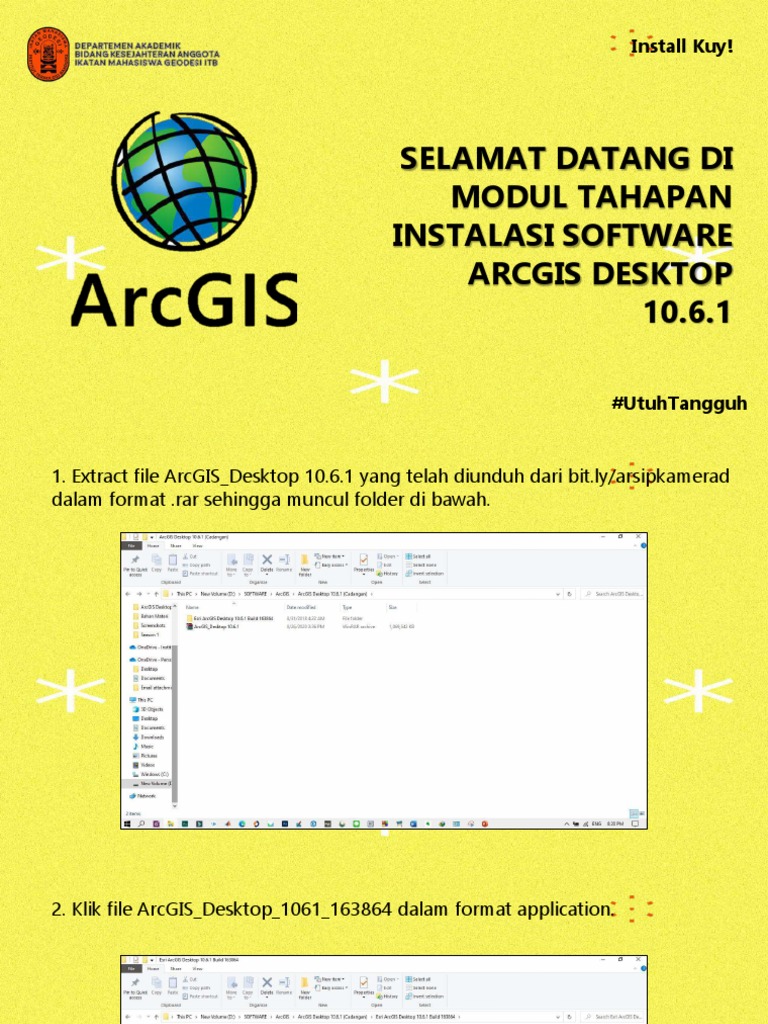 Modul Instalasi ArcGIS #InstallKuy! | PDF