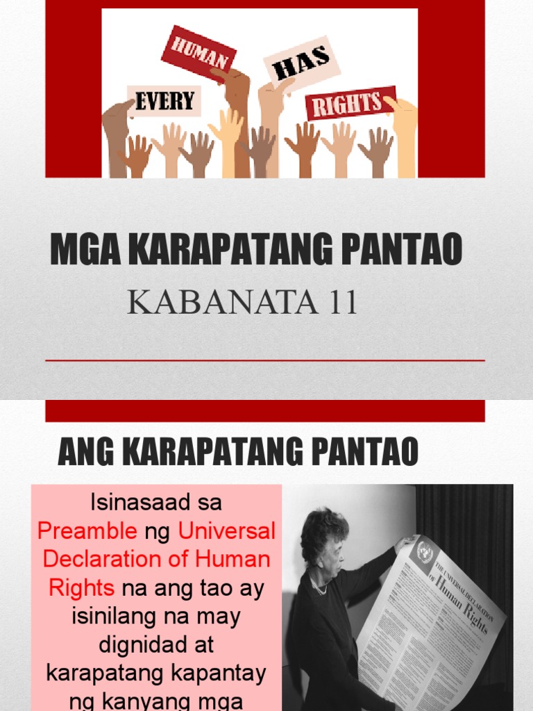 Mga Karapatang Pantao | PDF