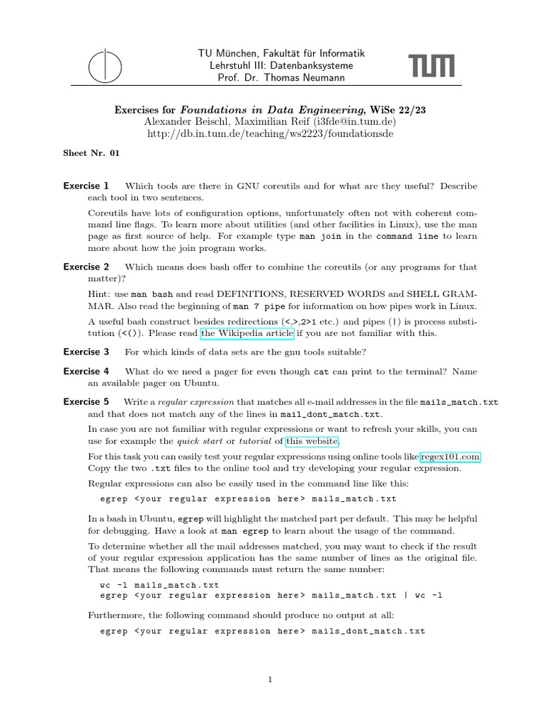 Sheet 01 | PDF | Regular Expression | Computer Science