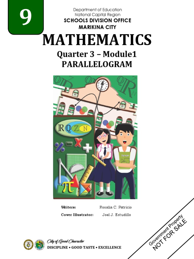 Mathematics: Quarter 3 - Module1 Parallelogram | PDF | Geometric Shapes ...