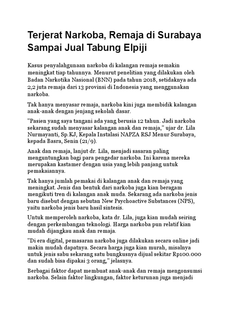 Kasus Narkoba | PDF