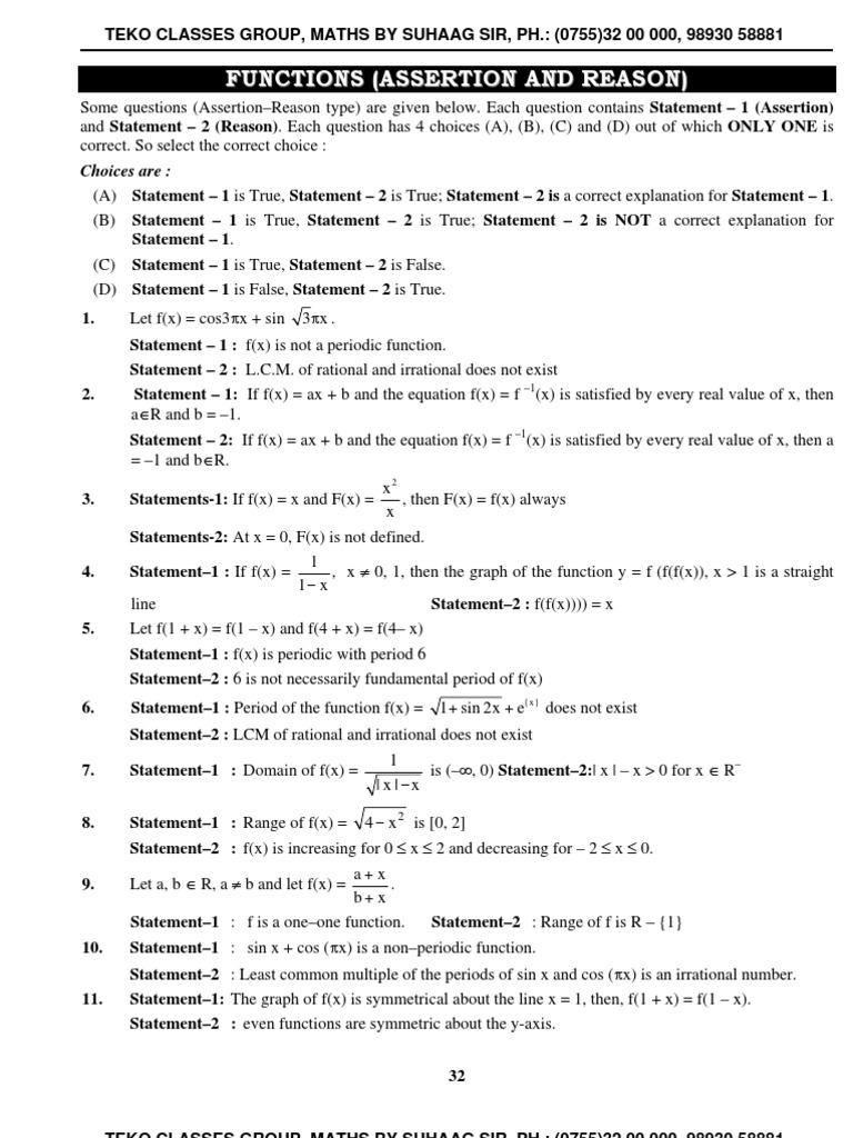 Function Theory 2 | PDF | Function (Mathematics) | Algebra