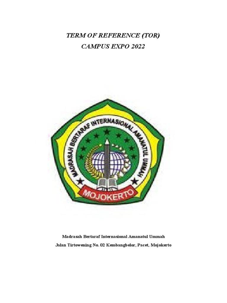 Term of Reference (Tor) Campus Expo 2022 | PDF
