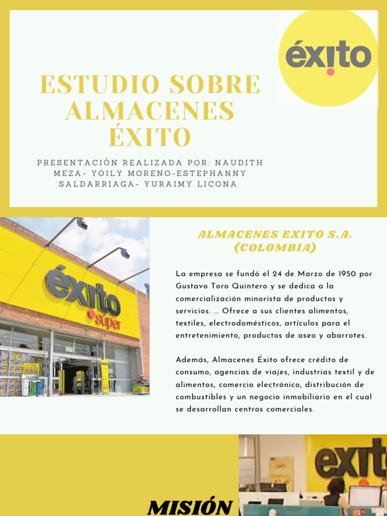 Investigación Sobre Almacenes Éxito | PDF | Liderazgo | Marketing