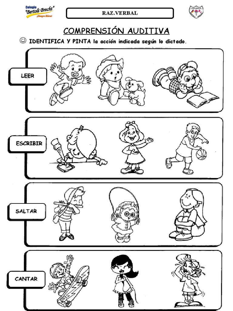 Actividades de Comprensión Auditiva | PDF