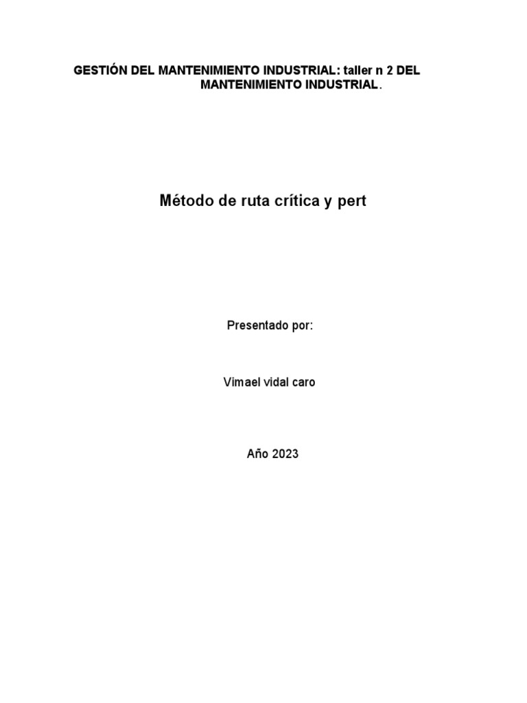 Gestión Del Mantenimiento Industrial | PDF | Informática