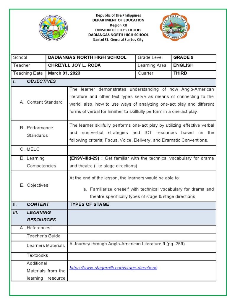 March01 Roda LP Types-Of-Stages | PDF | Learning | Teachers