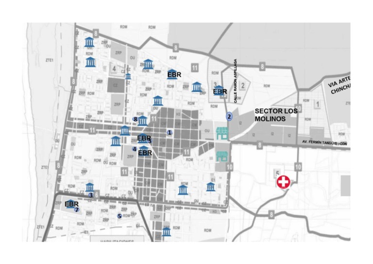 Plano de Ubicación Sector Los Molinos Esc.1 A 7500 | PDF