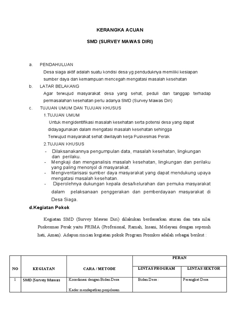 Ka SMD | PDF | Pengembangan Diri | Kesehatan Holistik