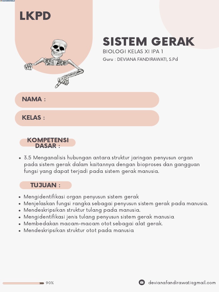 LKPD Sistem Gerak | PDF | Olahraga & Rekreasi | Pengembangan Diri