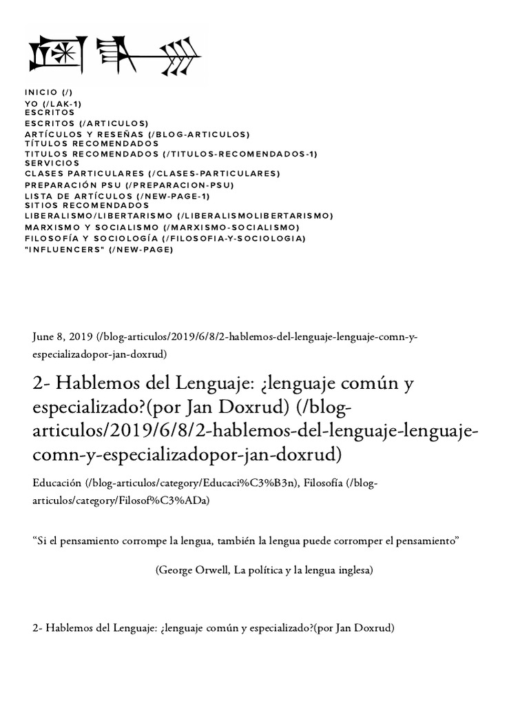 2 - Hablemos Del Lenguaje - ¿Lenguaje Común y Especializado - Liberty ...