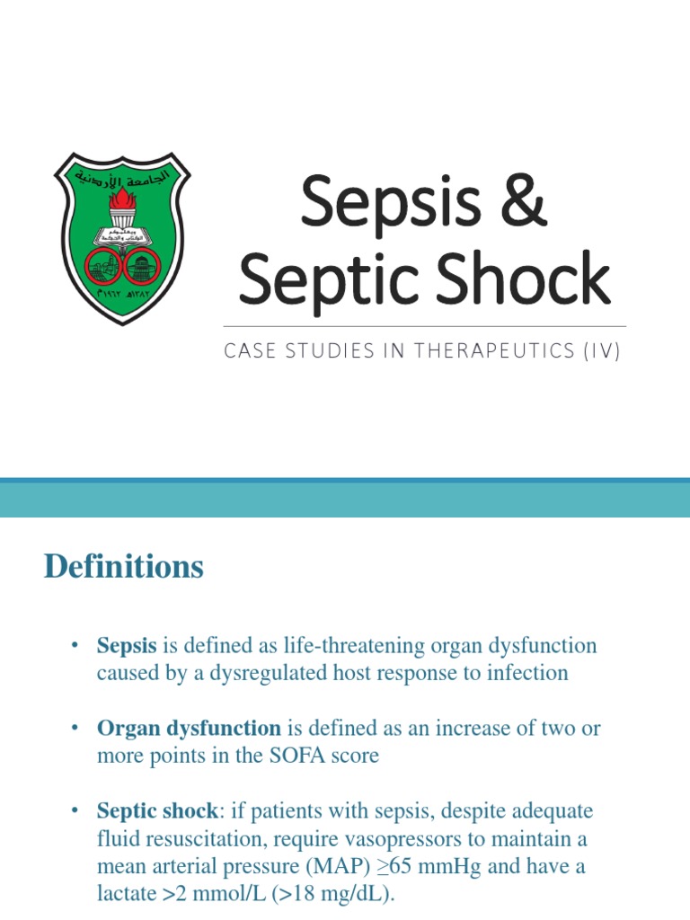 Sepsis & Septic Shock: Case Studies in Therapeutics (Iv) | PDF | Sepsis ...