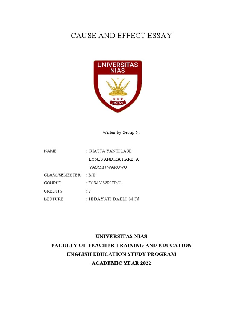 Cause & Effect | PDF | Causality | Essays