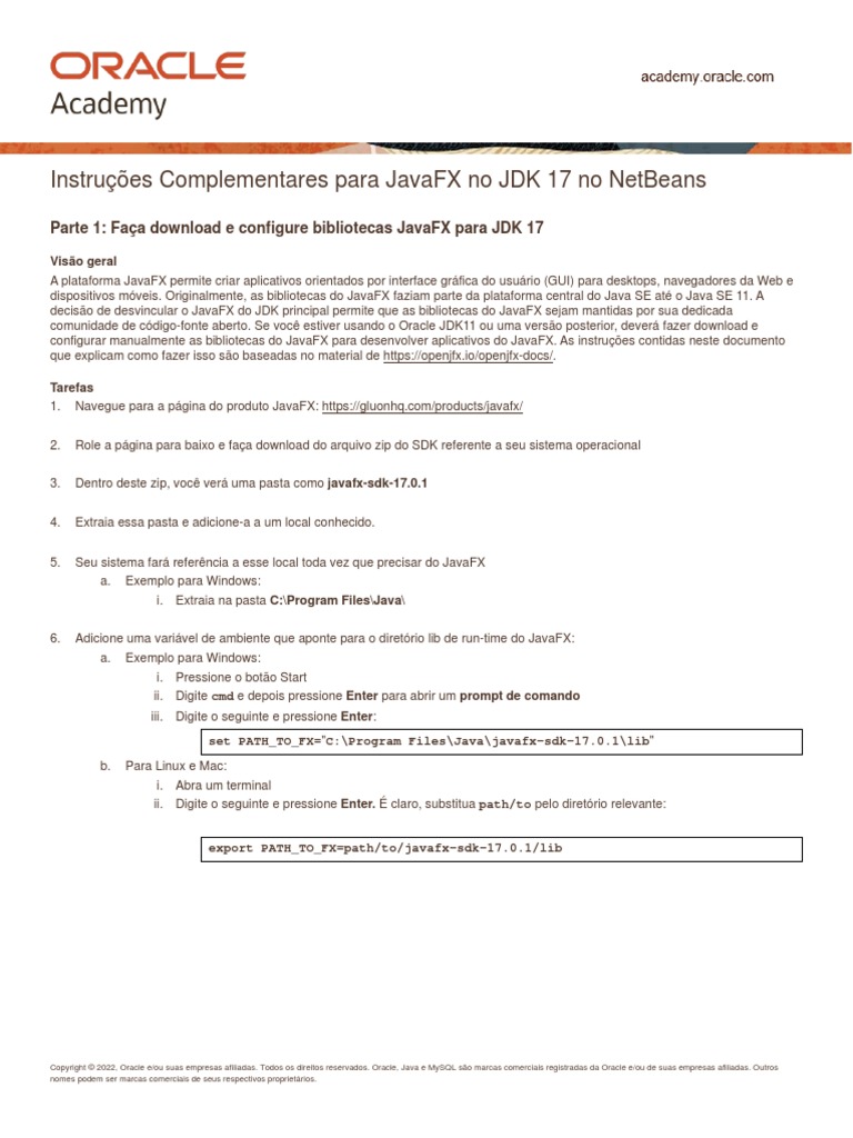 Setup Java FX in NetBeans - PR | PDF | Microsoft Windows | Interfaces ...