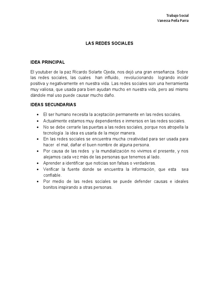 Las Redes Sociales | PDF