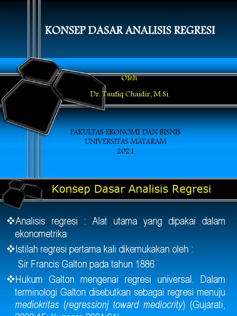 Konsep Dasar Analisis Regresi | PDF