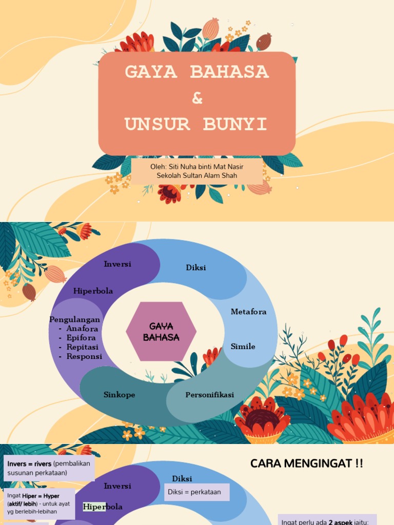 Nota Gaya Bahasa Dan Unsur Bunyi | PDF