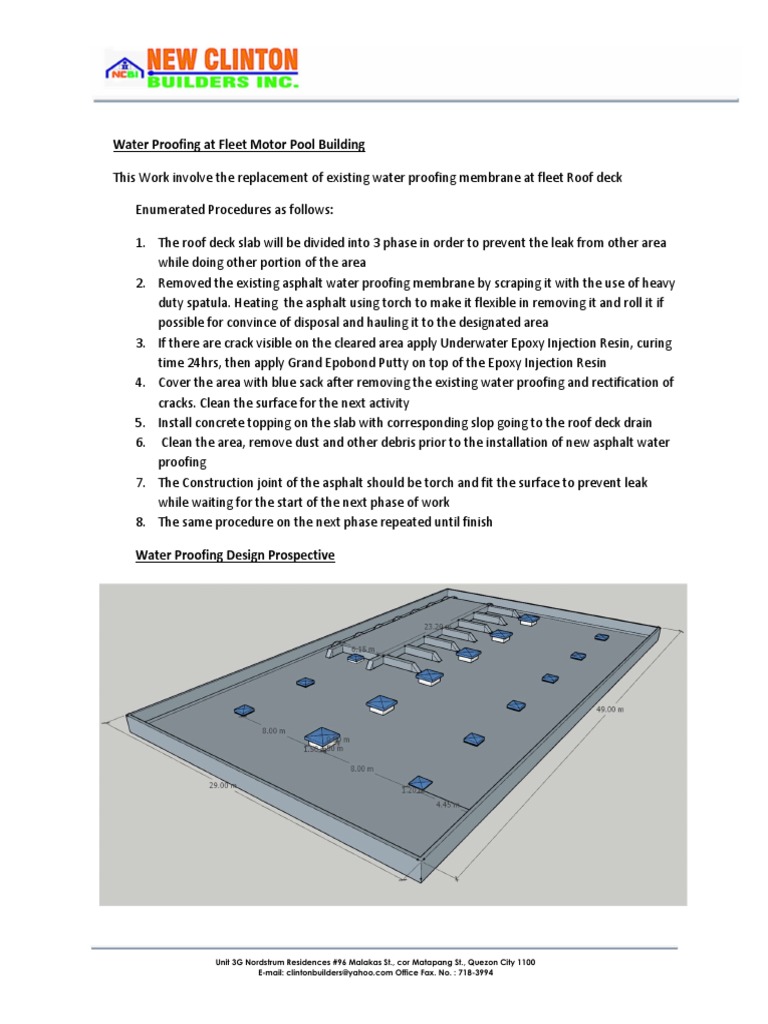 Fleet Roof Waterproofing Guide | PDF