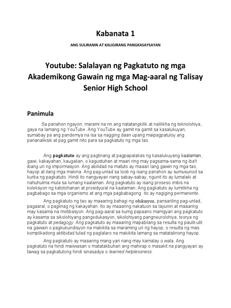 Jed Ortilla Trixie Jill Caraan Humss 11-Blake | PDF