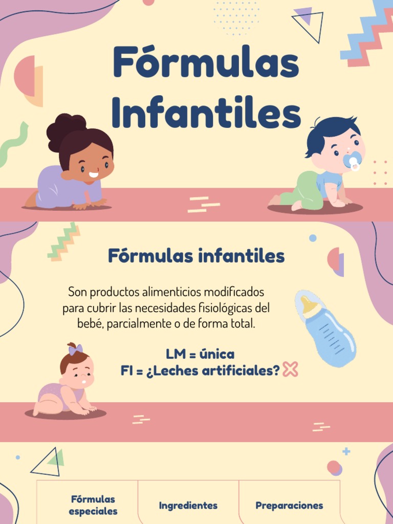Fórmulas Infantiles | PDF | Leche | Diarrea