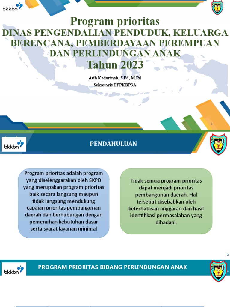 Program Prioritas Dppkbp3a Tahun 2023 | PDF