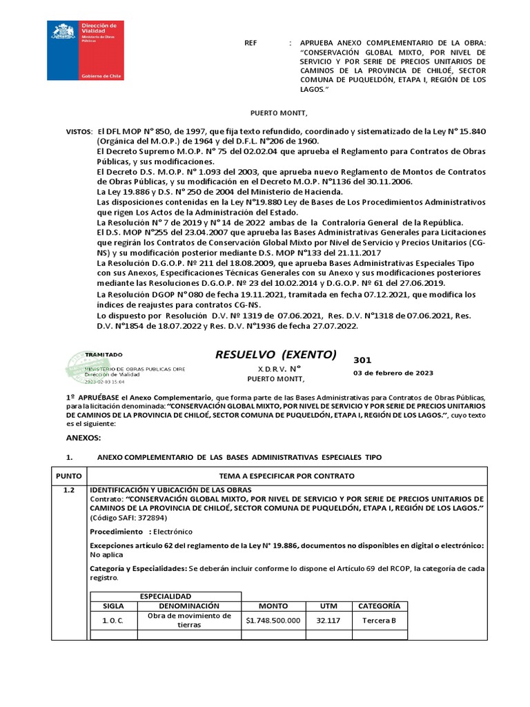 301-Anexo Complementario | PDF