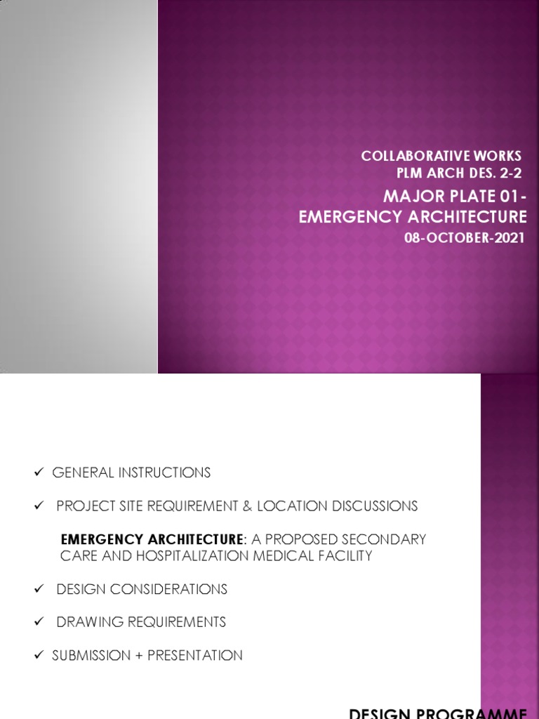Emergency Care Facility Design | PDF