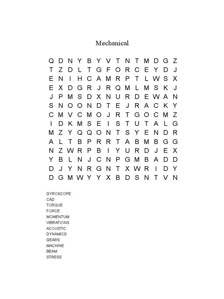 The Mechanics of Mechanical Systems: A Scrambled Document Revealing Key ...