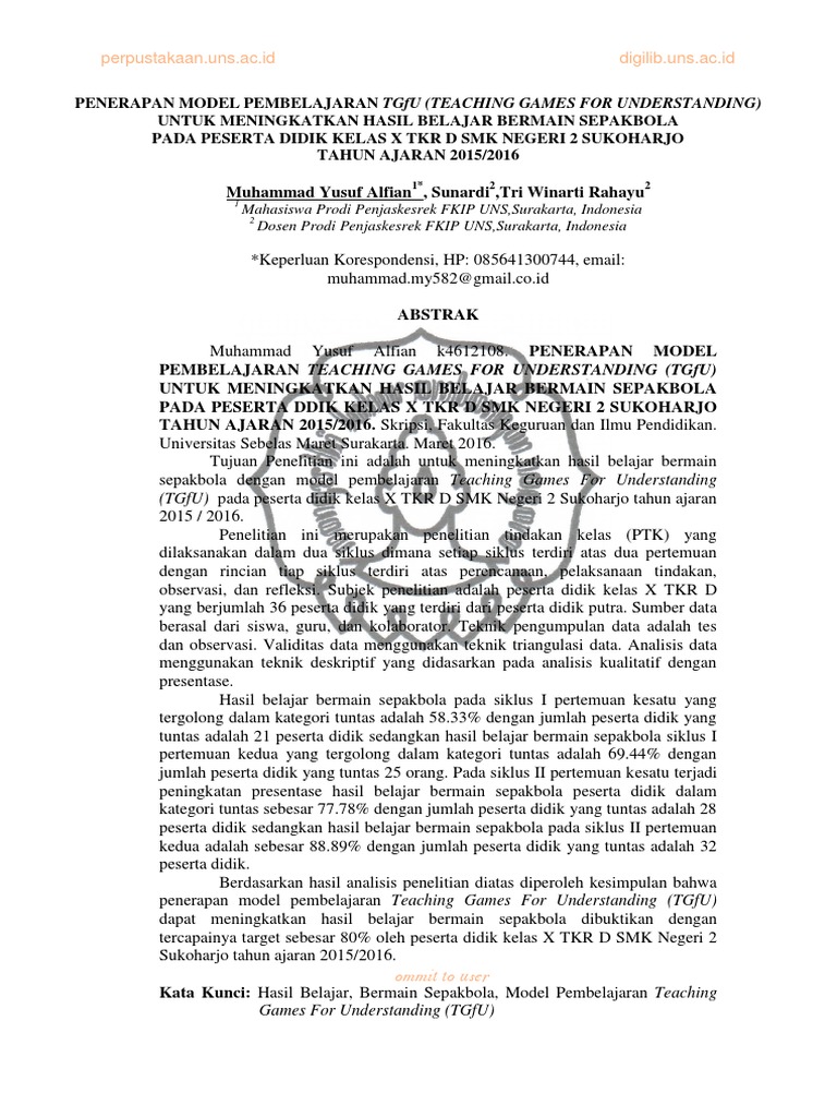 Perpustakaan - Uns.ac - Id Digilib - Uns.ac - Id | PDF