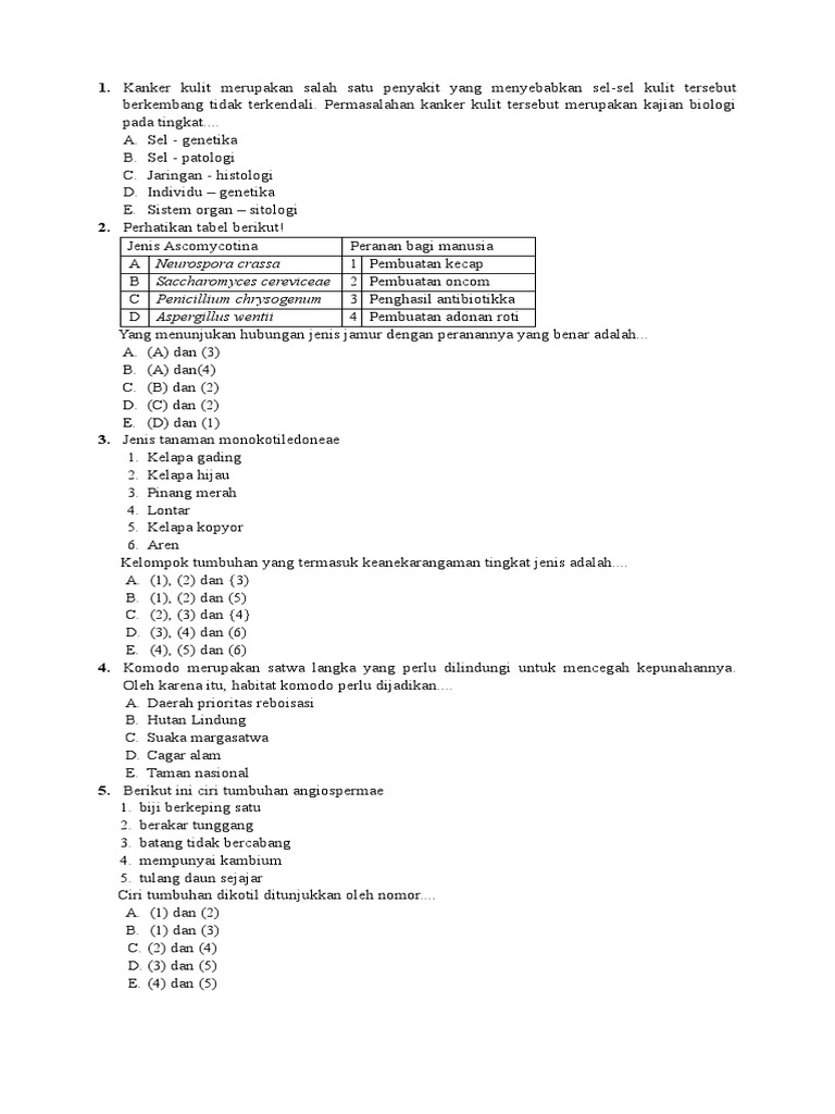 Latihan Soal Ke-1 | PDF
