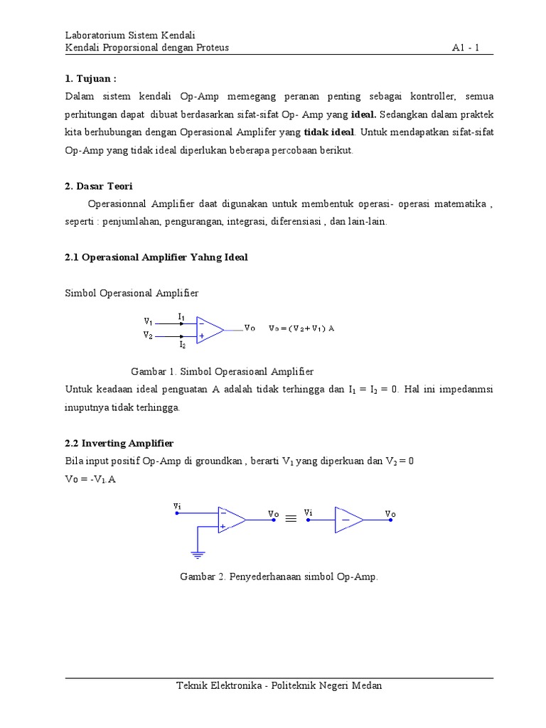 Kendali Proporsional dengan Op-Amp | PDF