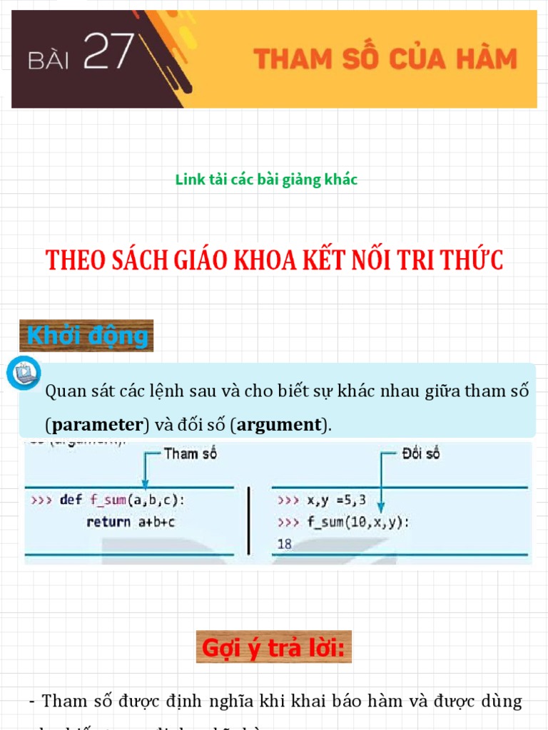 Bai 27tham So Cua Ham Pdf