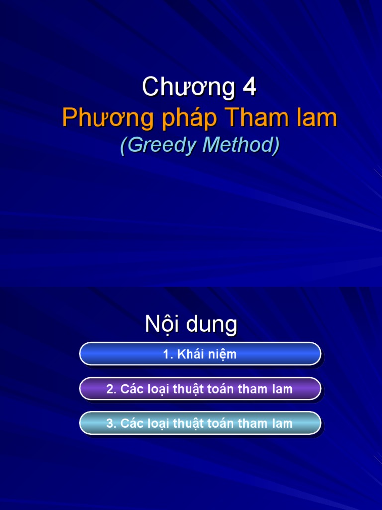 Thuat Toan Tham Lam | PDF