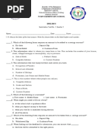 Grade 5 Quarter 1 Summative Test Answer Key | PDF