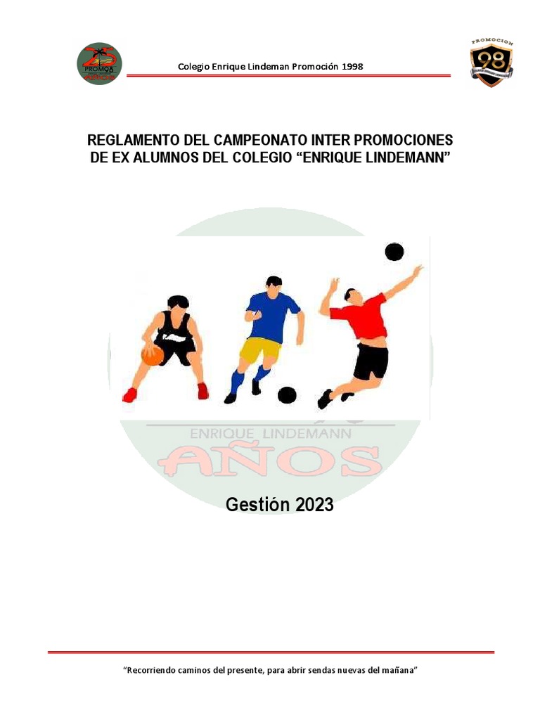 Reglamento Deportivo Col. E. Lindemann | PDF | Árbitro