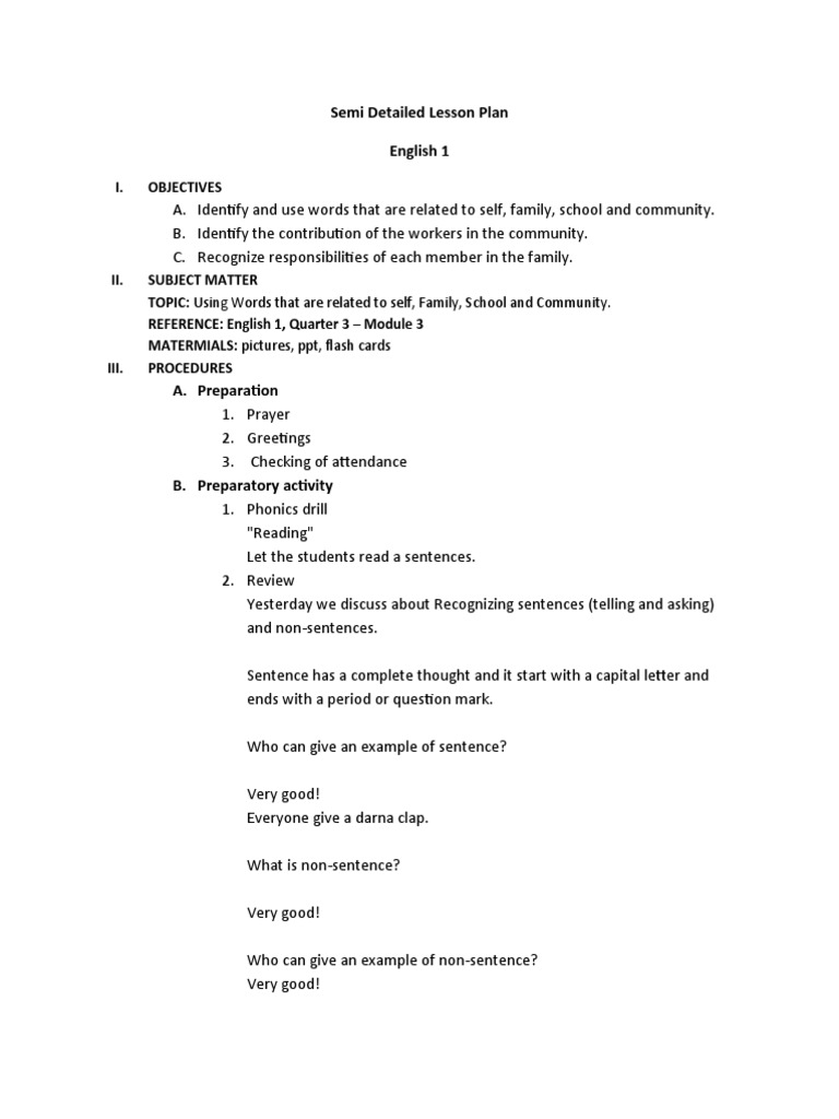 Identifying Words Related to Self, Family, School, and Community: A ...