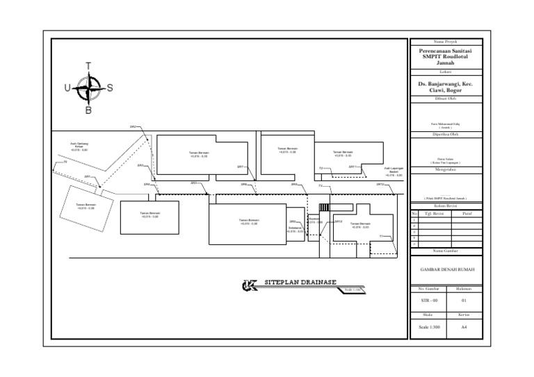 Denah Siteplan Sumur Resapan | PDF