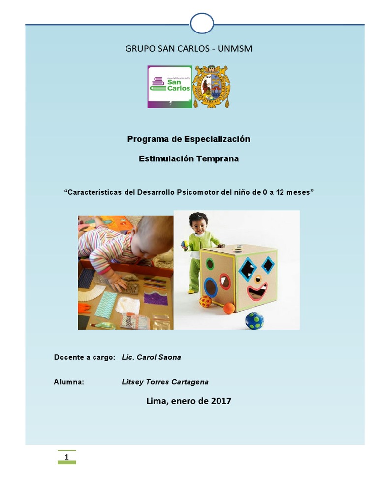 Manual de Estimulación Temprana | PDF | Ciencia cognitiva | Cognición