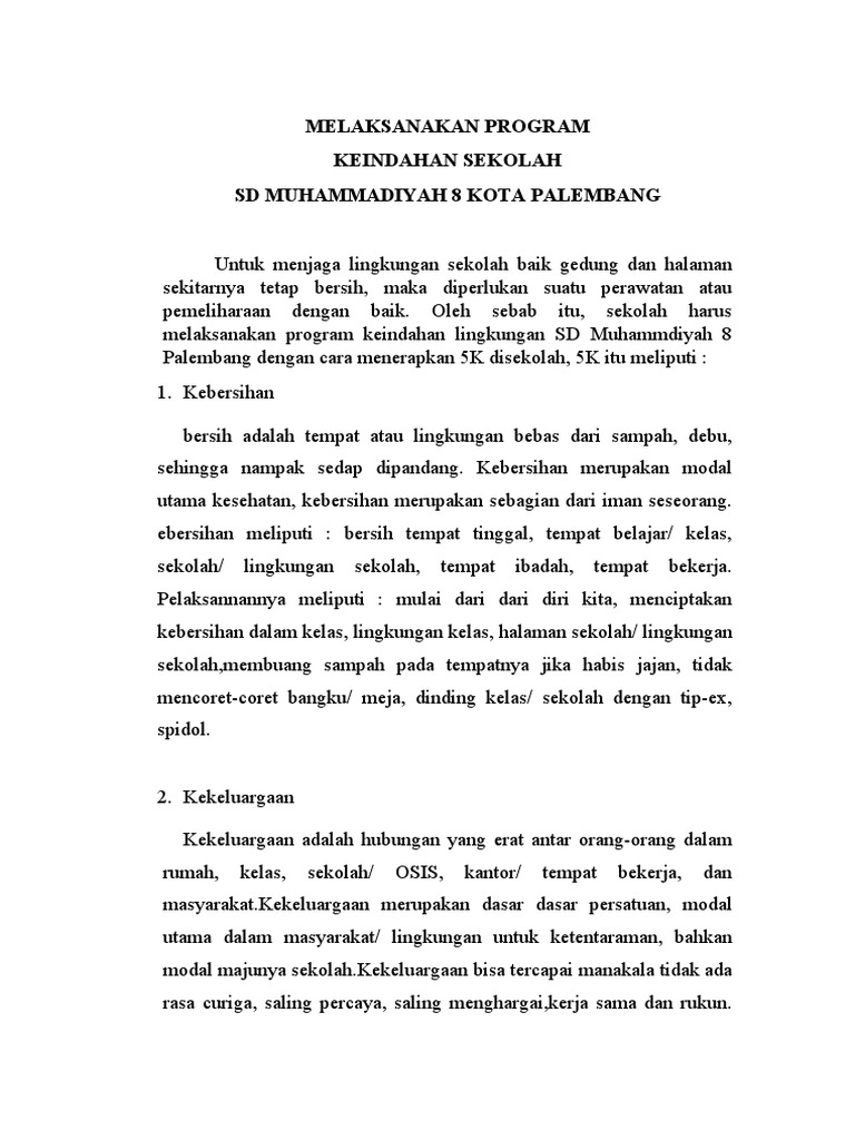 Melaksanakan Program Keindahan Lingkungan | PDF