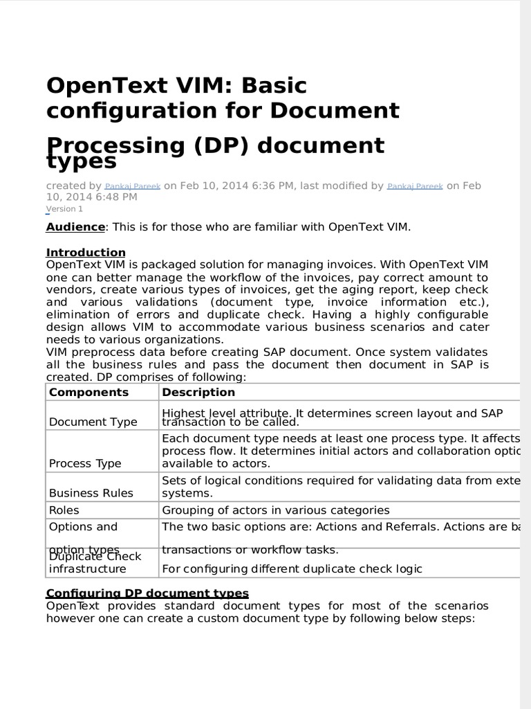 Dokumen - Tips Opentext-Vim | PDF | Information Technology Management | Computer Programming