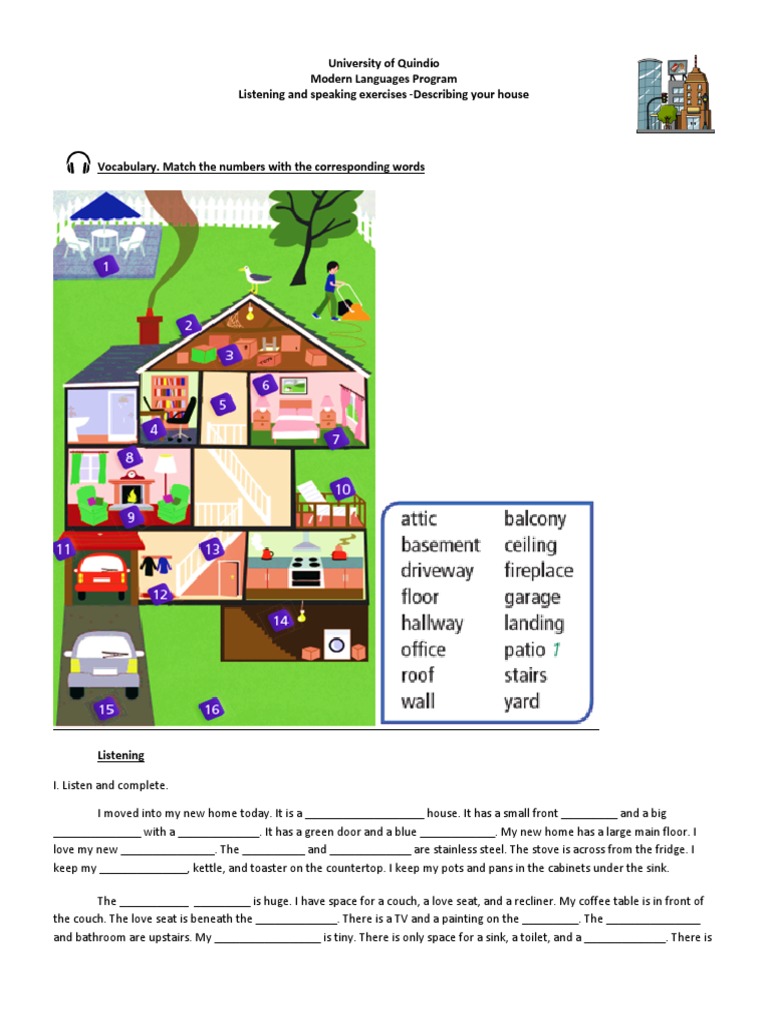 Describing Your House Exercises | PDF | Sink | Home