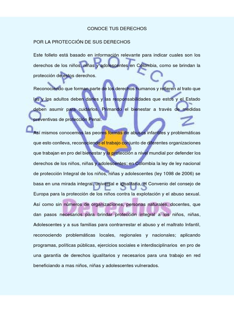 ¡Conoce Tus Derechos! | PDF