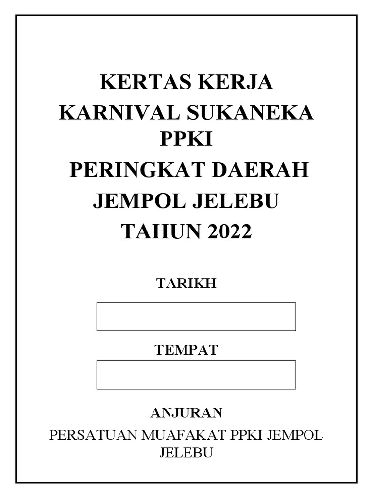Karnival Sukaneka PPKI 2022 | PDF