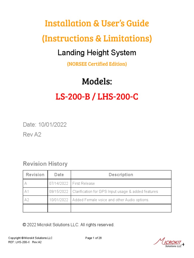 Installation Users Guide 200-X Rev A2 | PDF | Wi Fi | Lidar