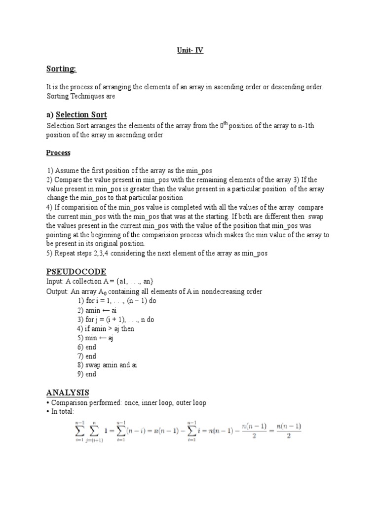 4 Sorting Algorithms Pdf Theoretical Computer Science Algorithms And Data Structures