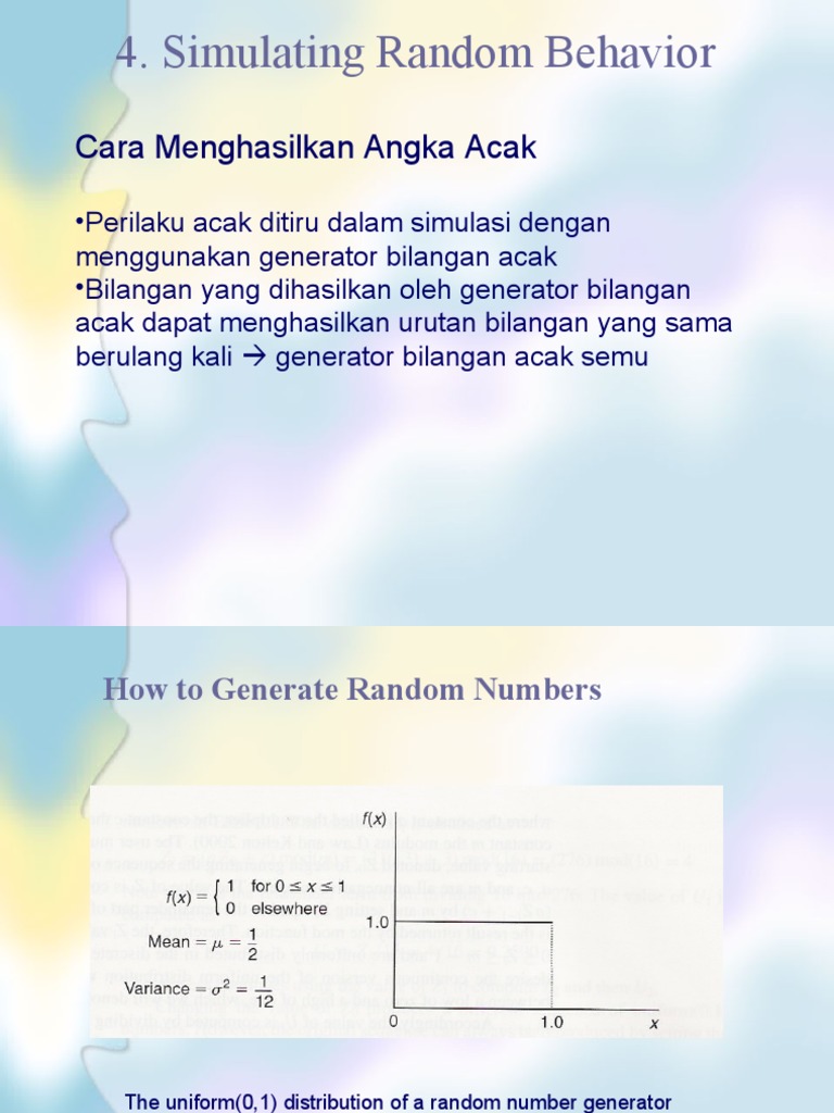 Simulasi Random | PDF | Simulation | Probability Distribution