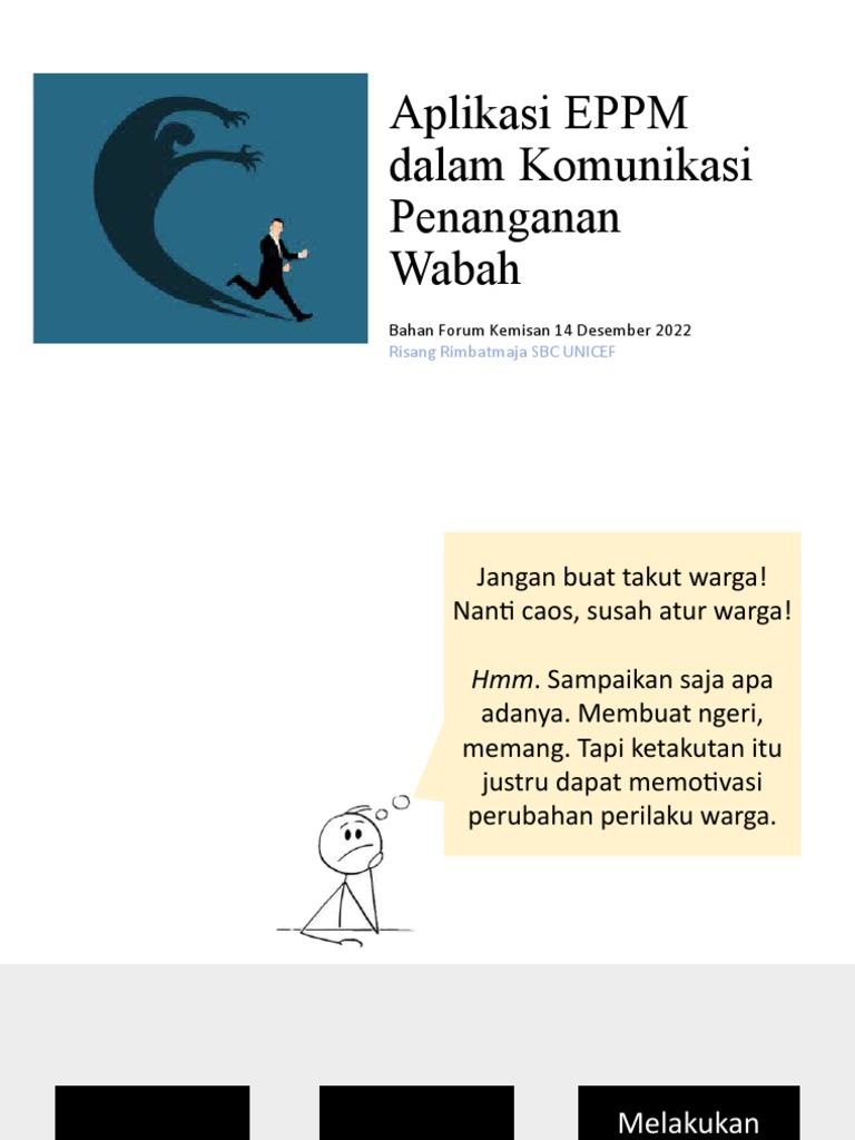 Aplikasi EPPM Dalam Komunikasi Penanganan Wabah: Bahan Forum Kemisan 14 ...