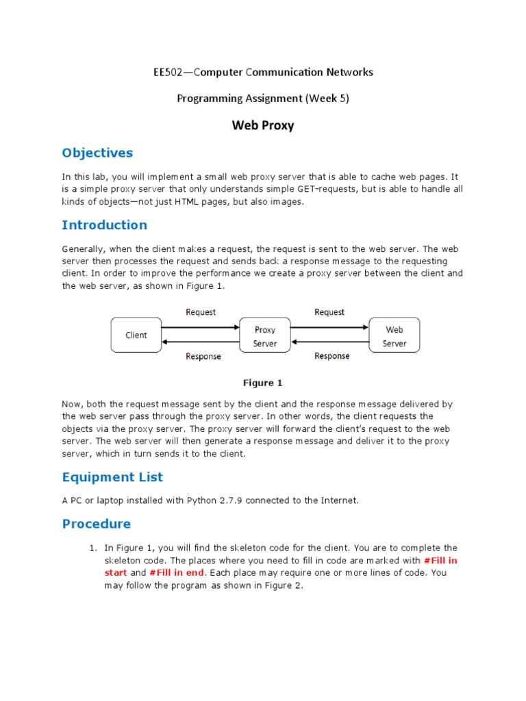 EE502 W5 Programming | PDF | Proxy Server | World Wide Web