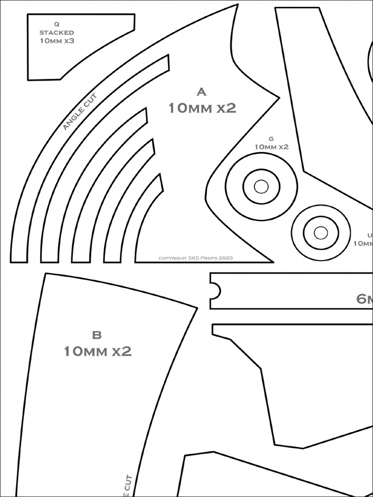 Chainsaw Man Template SKS Props | PDF